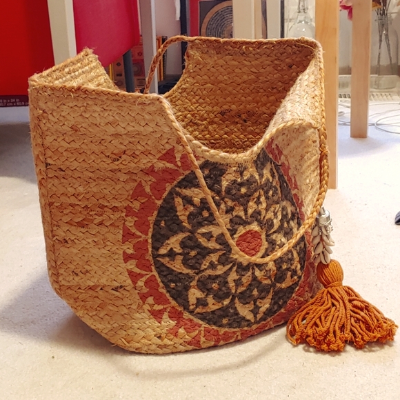 Antik Kraft | Bags | Antik Kraft Mandala Jute Large Tote Bag | Poshmark